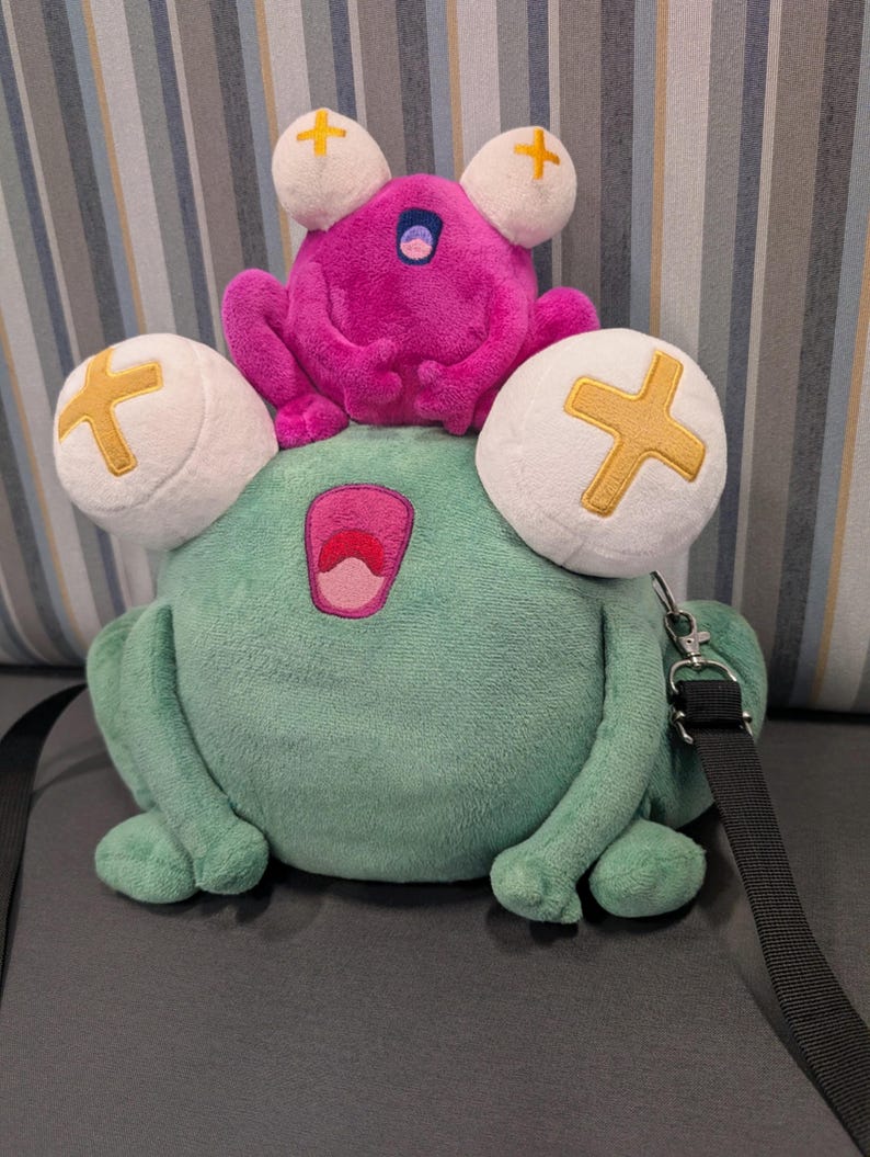 Ribberto the Frog Side Plush Bag - Etsy