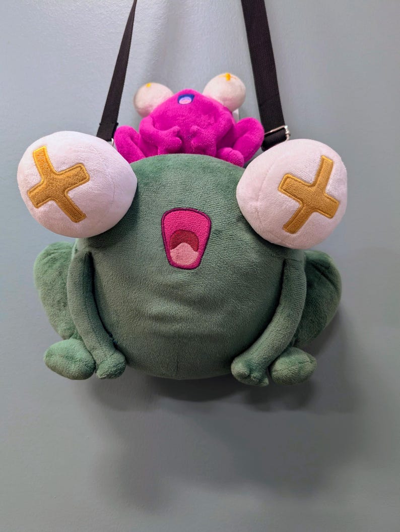 Ribberto the Frog Side Plush Bag - Etsy