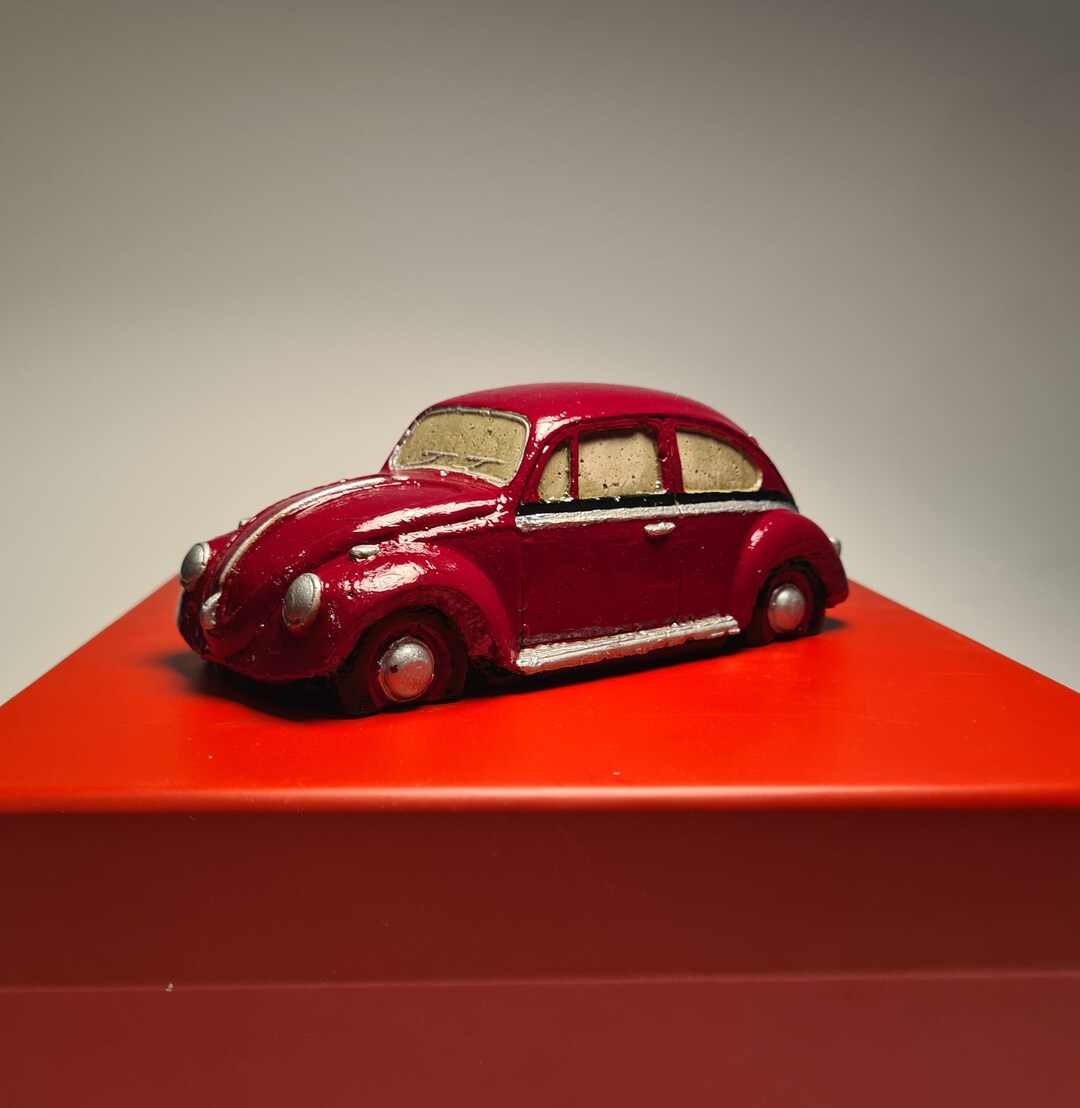 Remastered Wine Red Model Car VW Beetle 1967 Classic Beetle - Etsy
