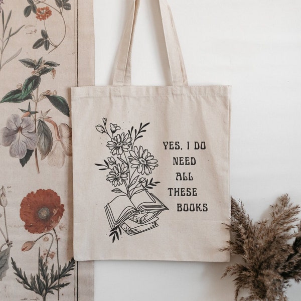 Book Tote - Etsy