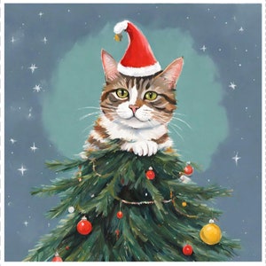 I'm the Star Cat 10 Cards Envelopes Printed Christmas Cards - Etsy