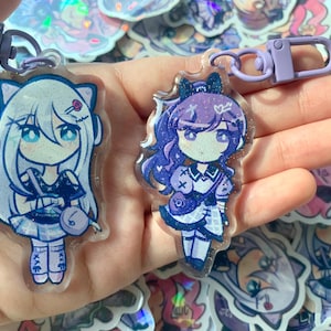 Project Sekai 25:00 at Nightcord Keychains (kanade Yoisaki, Mafuyu ...
