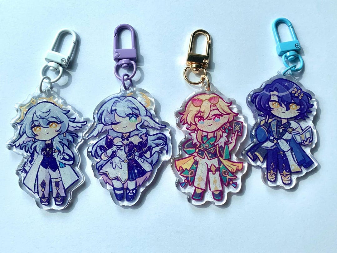 Honkai Star Rail Keychains (sunday, Robin, Aventurine, Dr Ratio ...