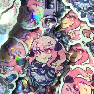 Project Sekai 25:00 at Nightcord Keychains (kanade Yoisaki, Mafuyu ...