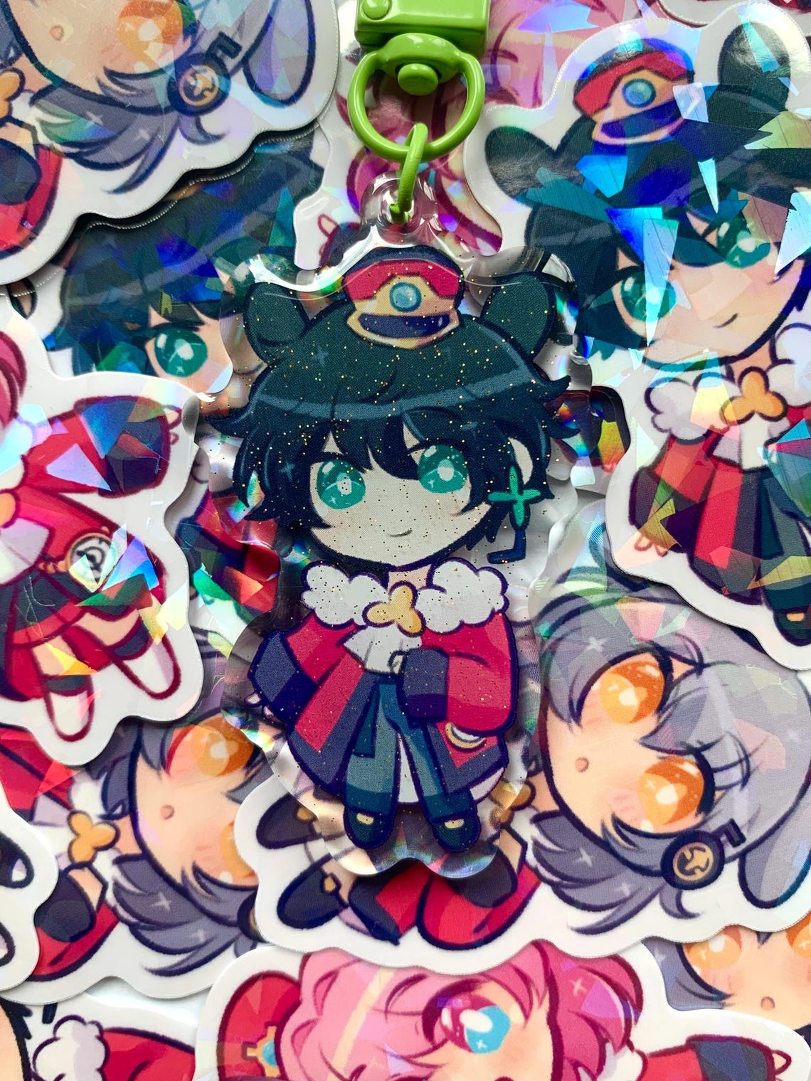 HSR Honkai Star Rail Pompom Acrylic Keychains trailblazer Stelle Caelus ...
