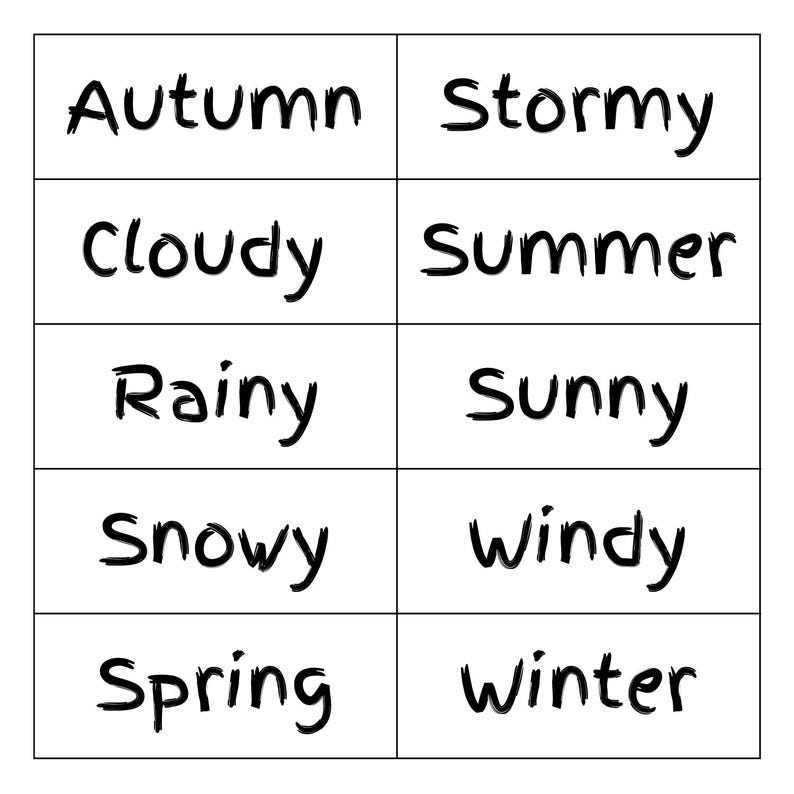 Weather Clipart: Crayon Art Illustrations for Preschool (digital ...