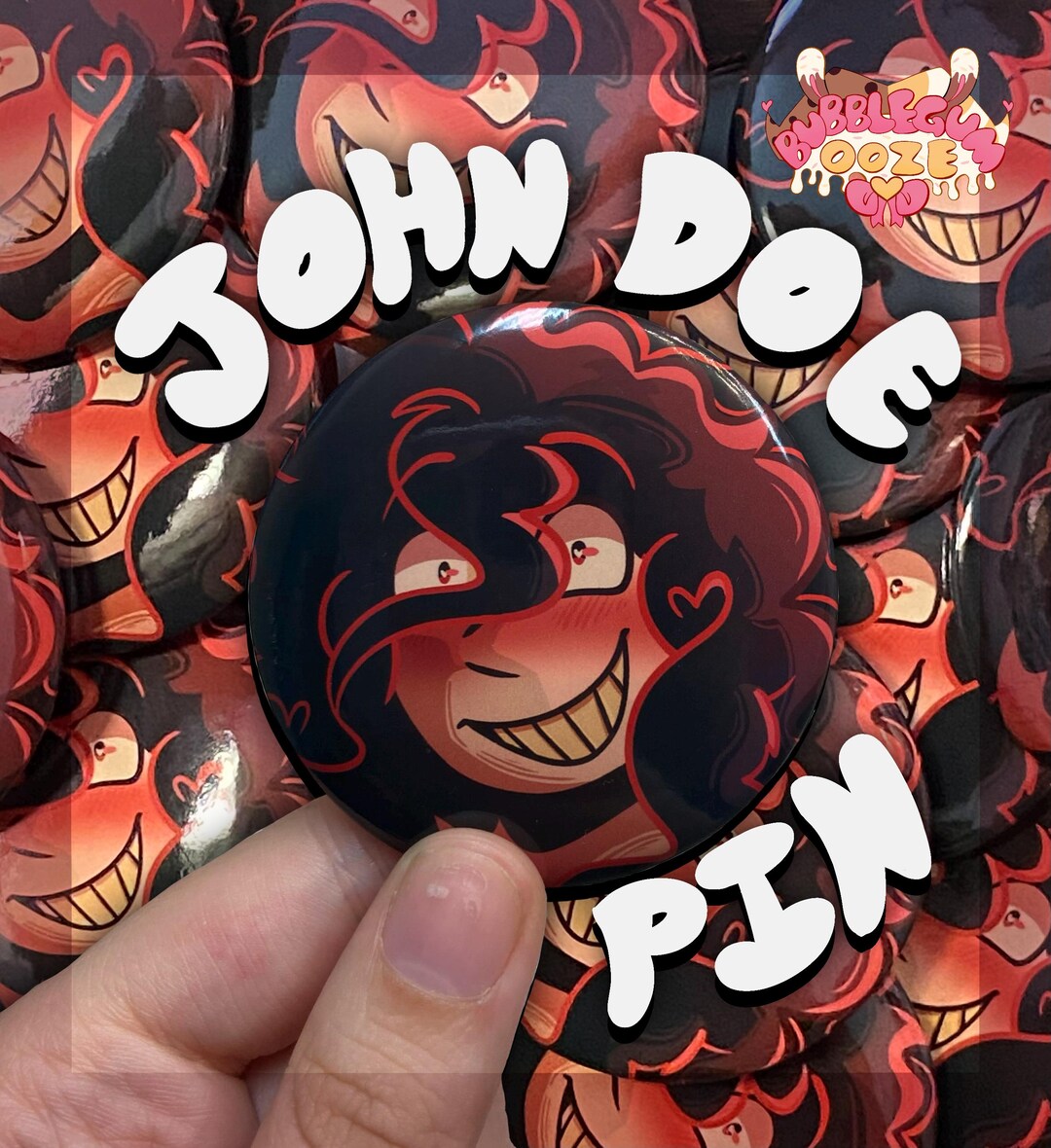 John Doe Game [glossy Pin Badge / Button] - Uncanny Valley Scopophobia ...