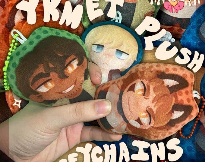 BTD/YKMET Strade, Ren and Lawrence PLUSH Keychains - Etsy