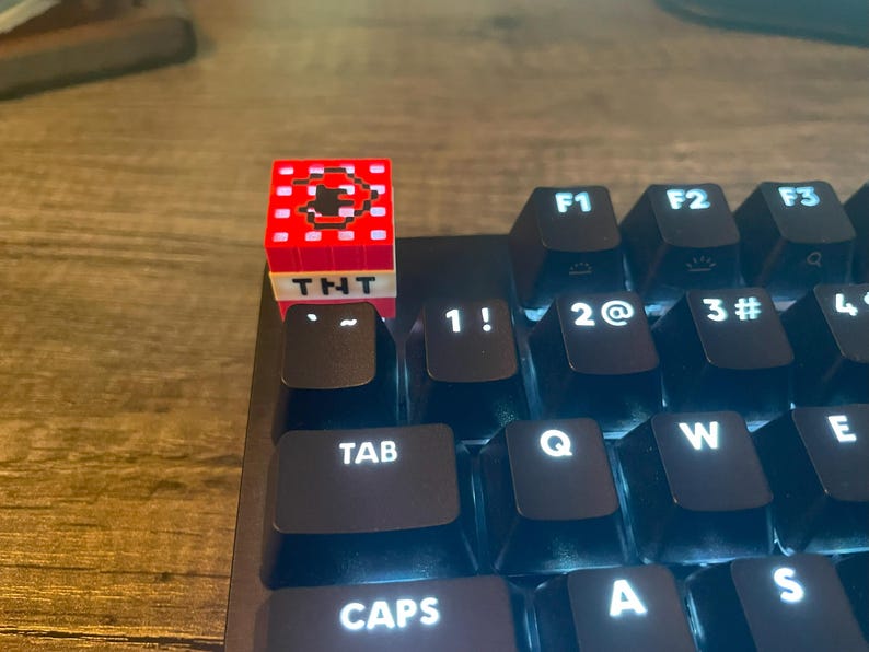 Minecraft TNT Keycap - Etsy