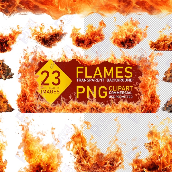 Realistic Fire Background Png - Etsy