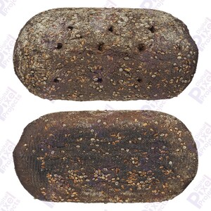 Clipart of Black Rye Bread in PNG Format, Cut Out on a Transparent ...