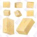 Clipart of Cheese Slices in PNG Format, Cut Out on a Transparent ...