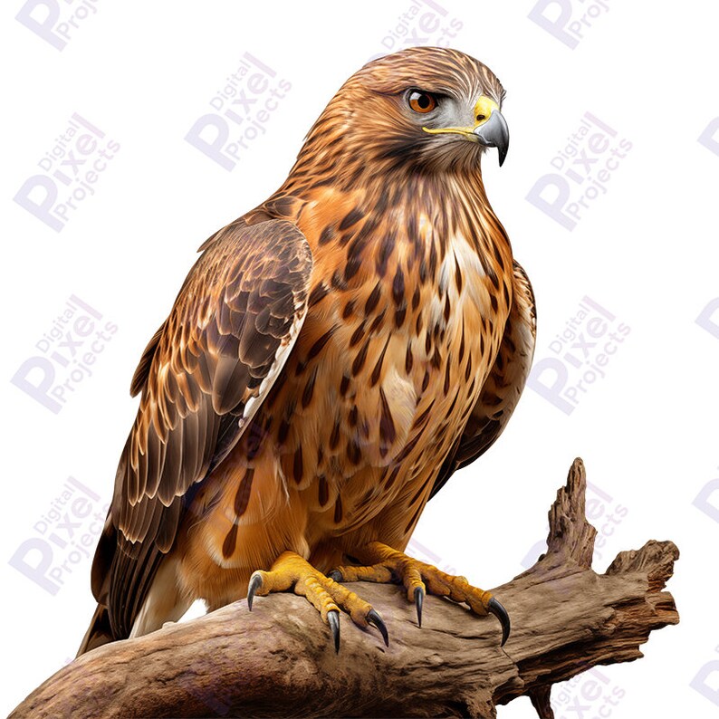 5 High-quality PNG Hawk Overlays for Printing, Scrapbooking, and Design ...