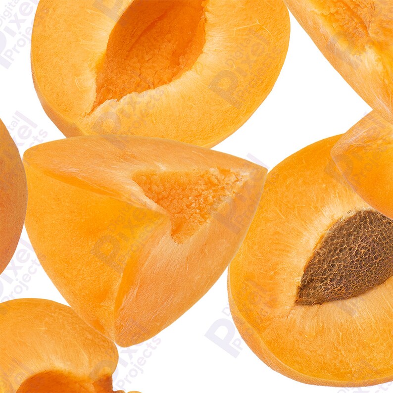 Apricot Overlays for Photoshop. 10 PNG Photo Overlays of Ripe Apricot ...