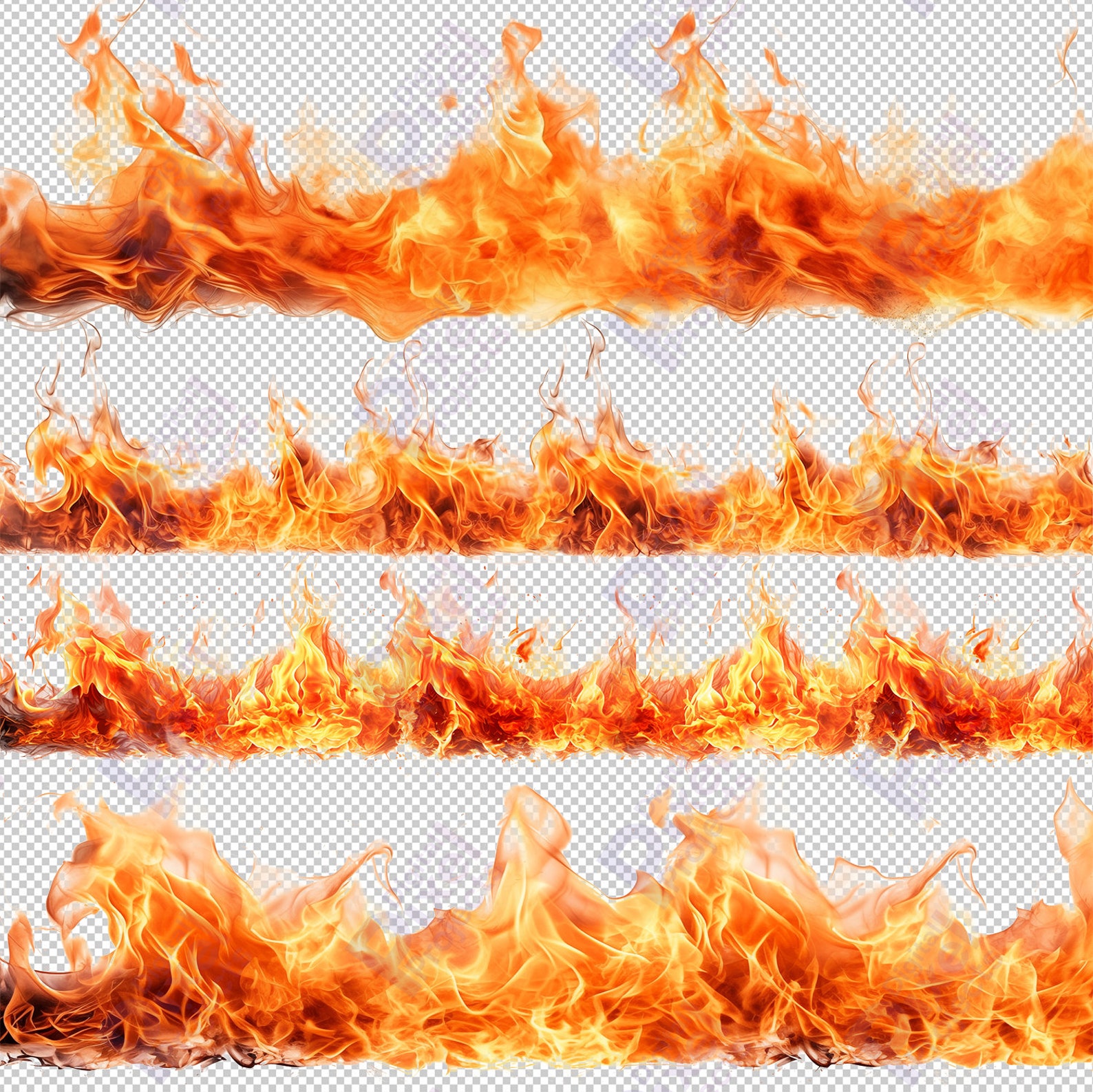 Fire and Flame Overlays. 23 PNG Clipart Overlays With Realistic Fire ...