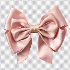 8 PNG Overlays With Images of Gift Ribbon Bows on a Transparent ...