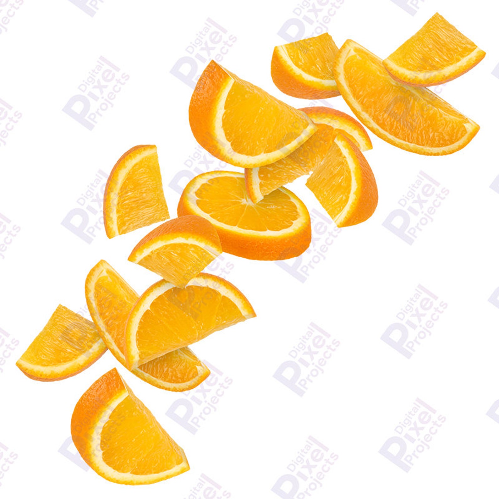Orange Slices Overlays for Photoshop. 14 PNG Photo Overlays of - Etsy