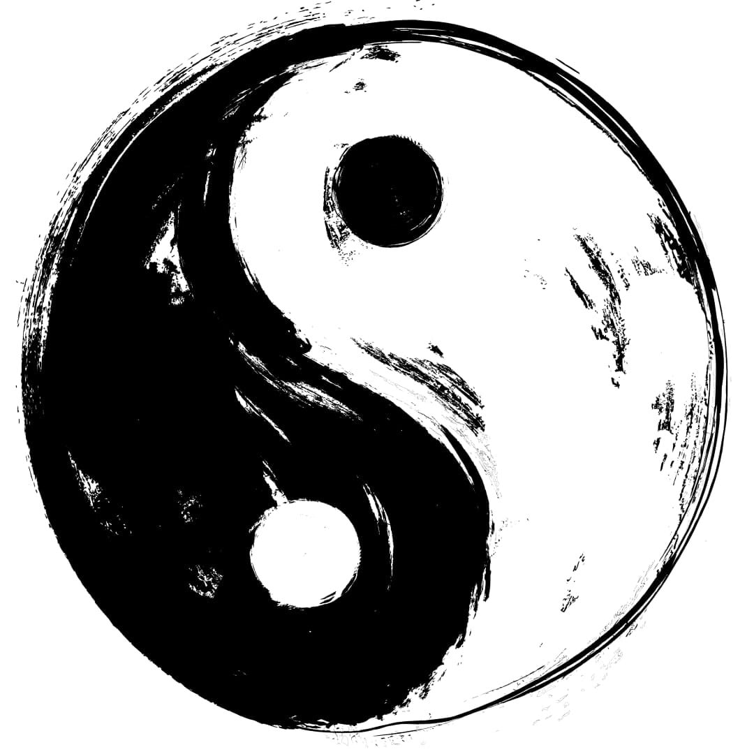 Yin and Yang SVG Files Yin-yang Cut Files Yin and Yang Vector Files Yin ...