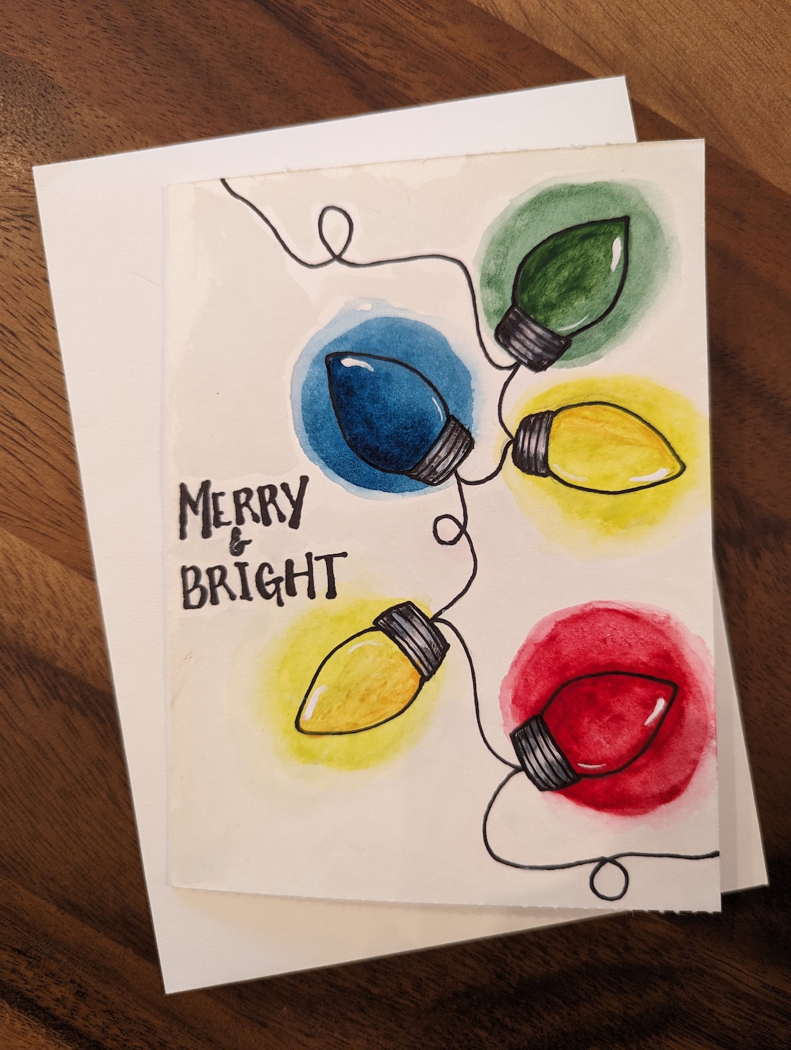 Christmas Card-lights - Etsy