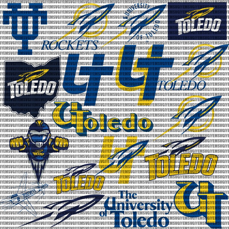 Toledo University SVG, Rockets SVG, College, Athletics, Football ...