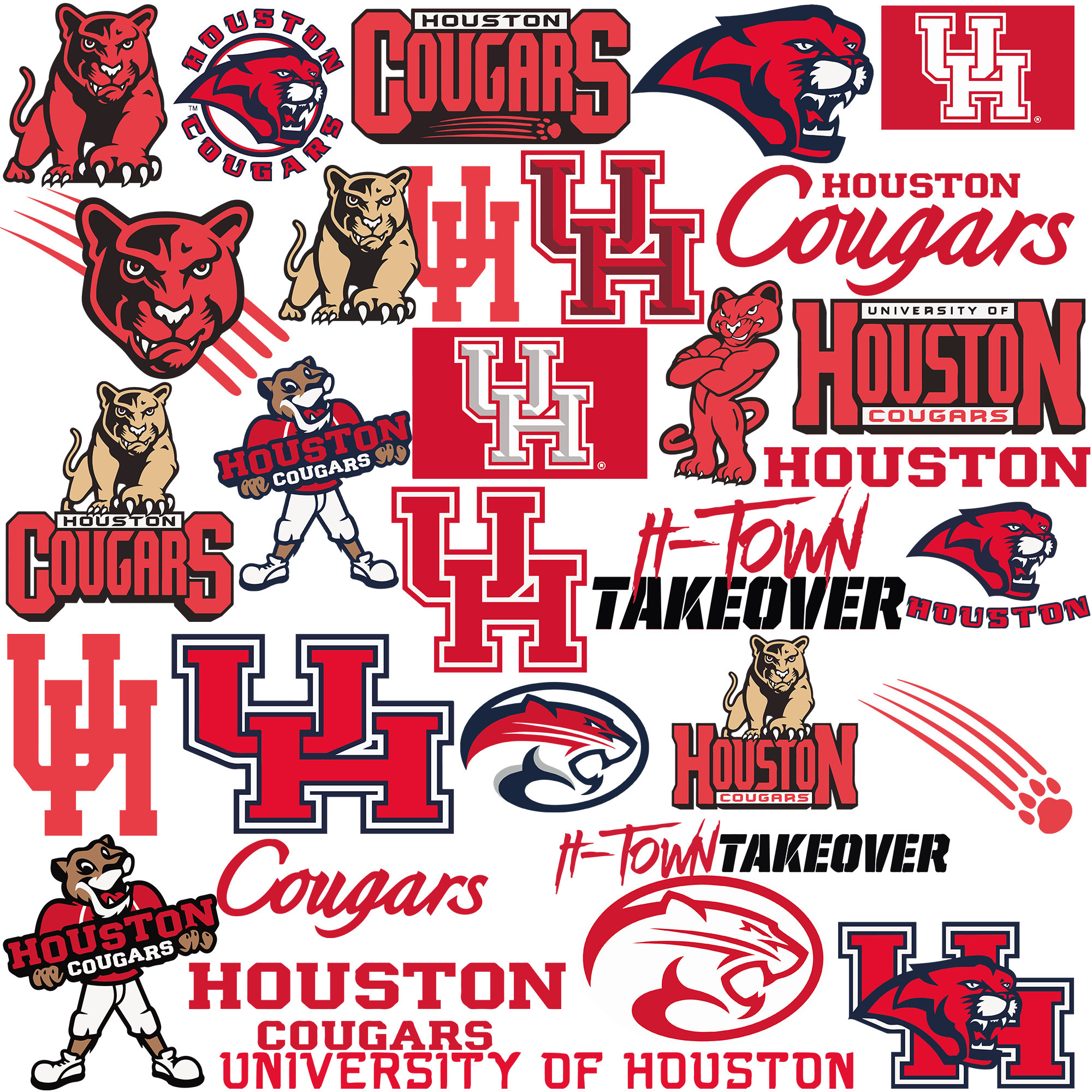Houston University SVG Cougars SVG College Athletics - Etsy Australia