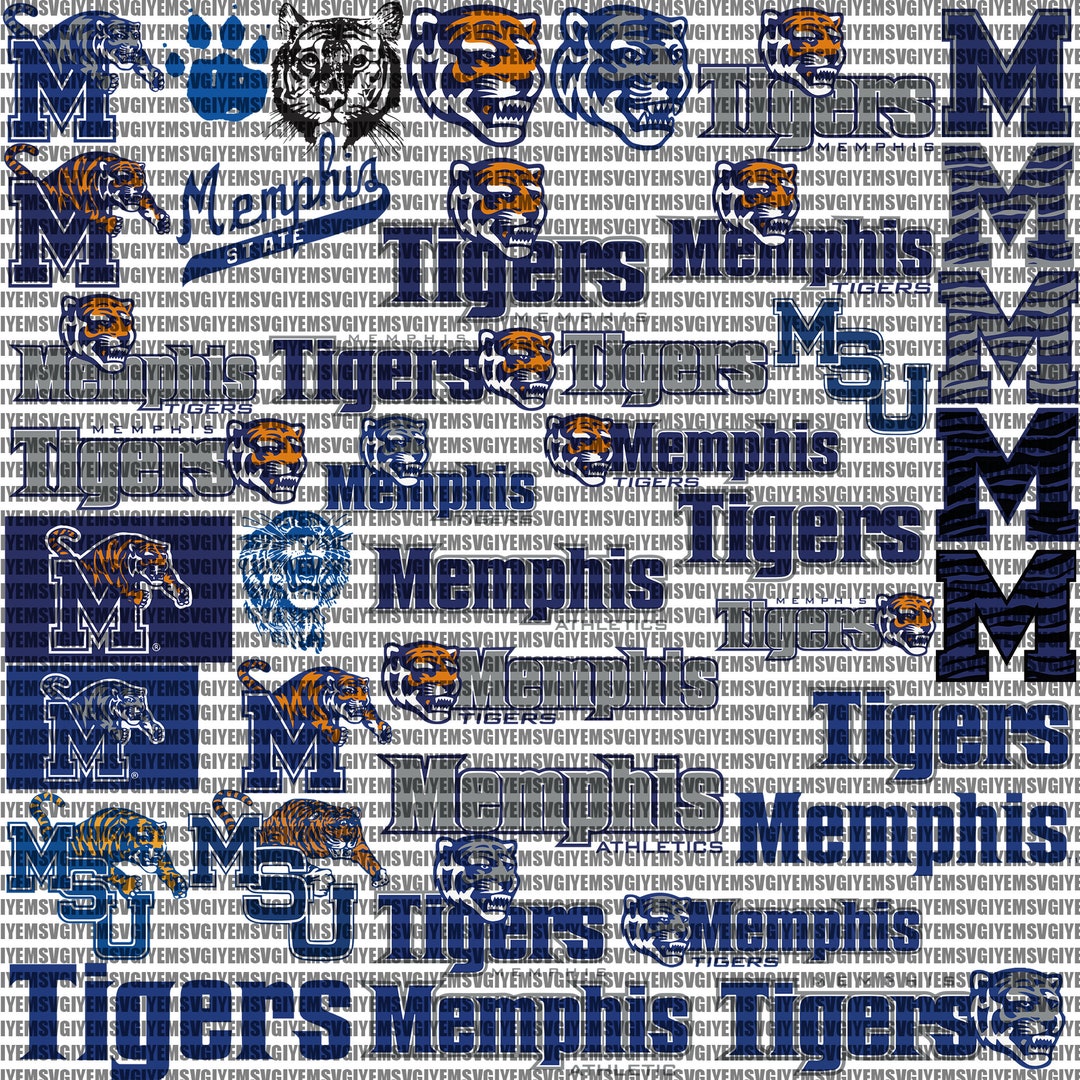Memphis University SVG, Tigers SVG, College, Athletics, Football, Basketball, MSU, Mom, Dad ...