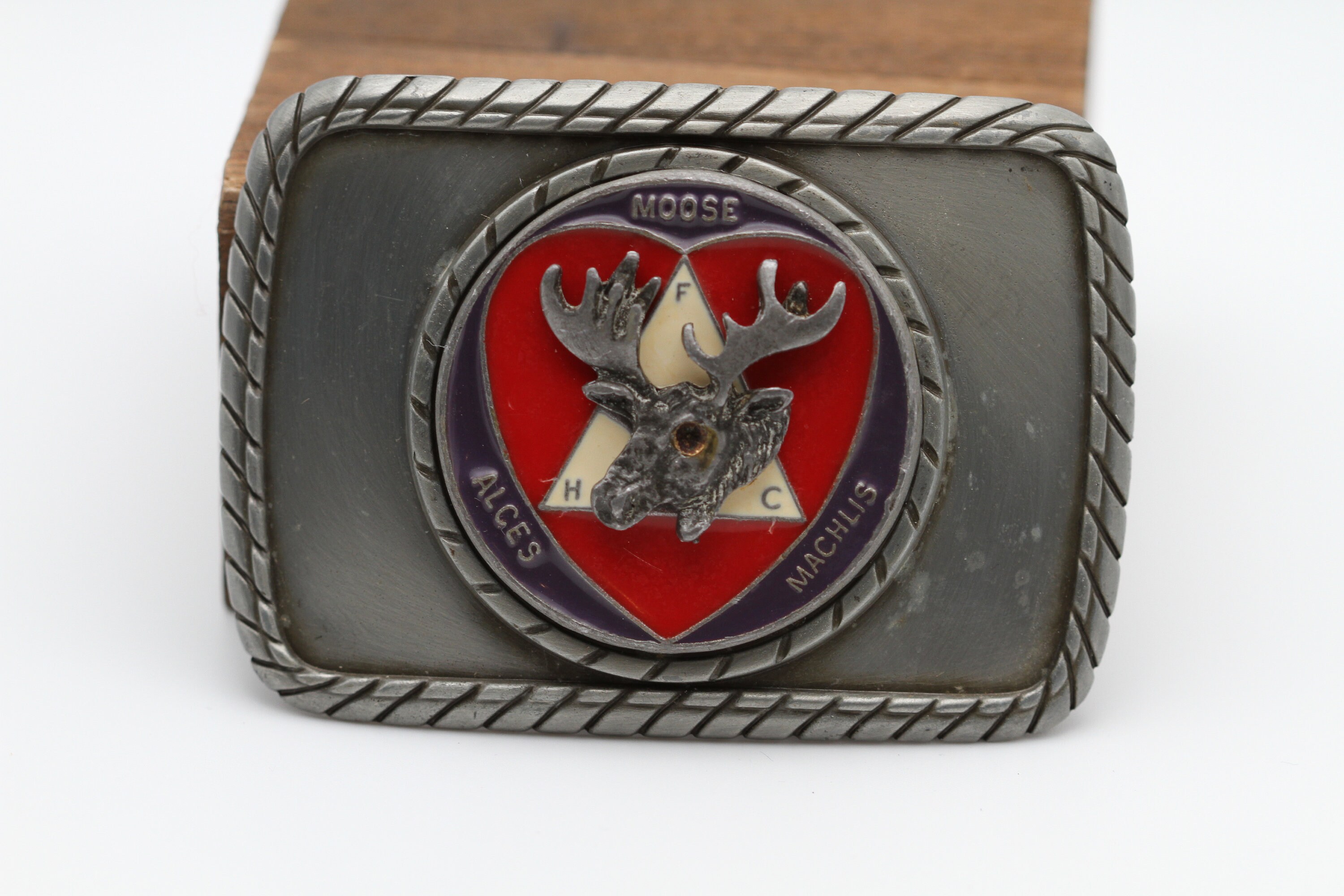 Vintage Moose Silver Tone Belt Buckle - Etsy