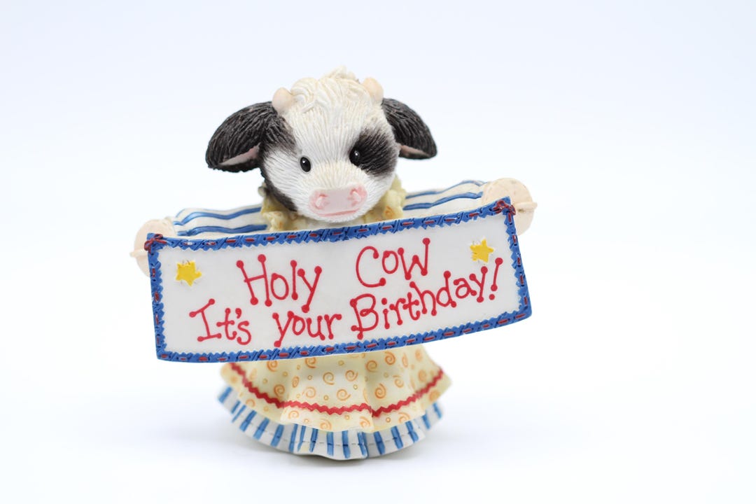 Mary's Moo Moo "holy Cow It's Your Birthday!" - Etsy