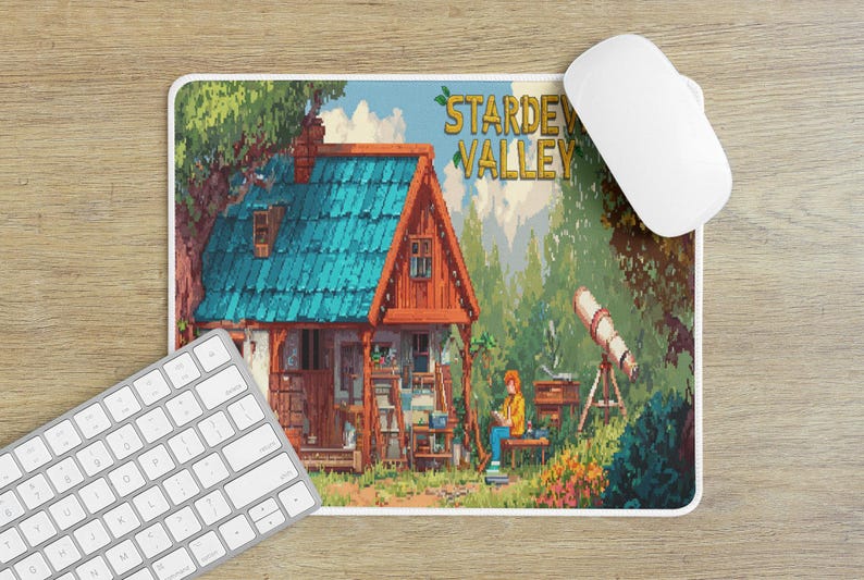 Stardew Valley Mouse Pad XL | Robins House Pixel Art Desk Mat - Etsy UK