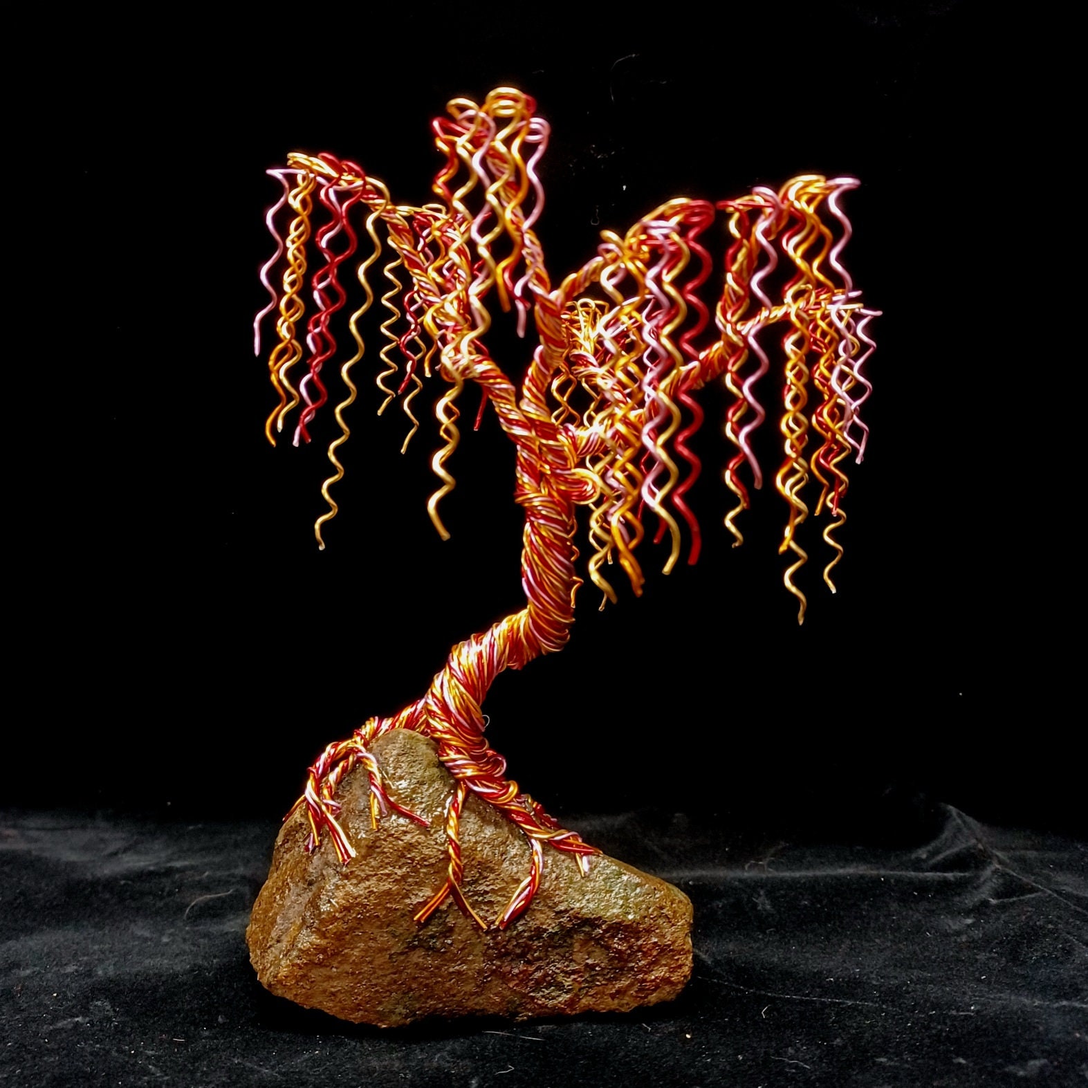 Twisted Wire Wavy Willow Tree Sculpture - Etsy