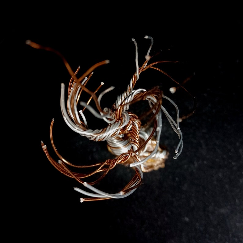 Mini Upward Windswept Twisted Wire Tree - Etsy