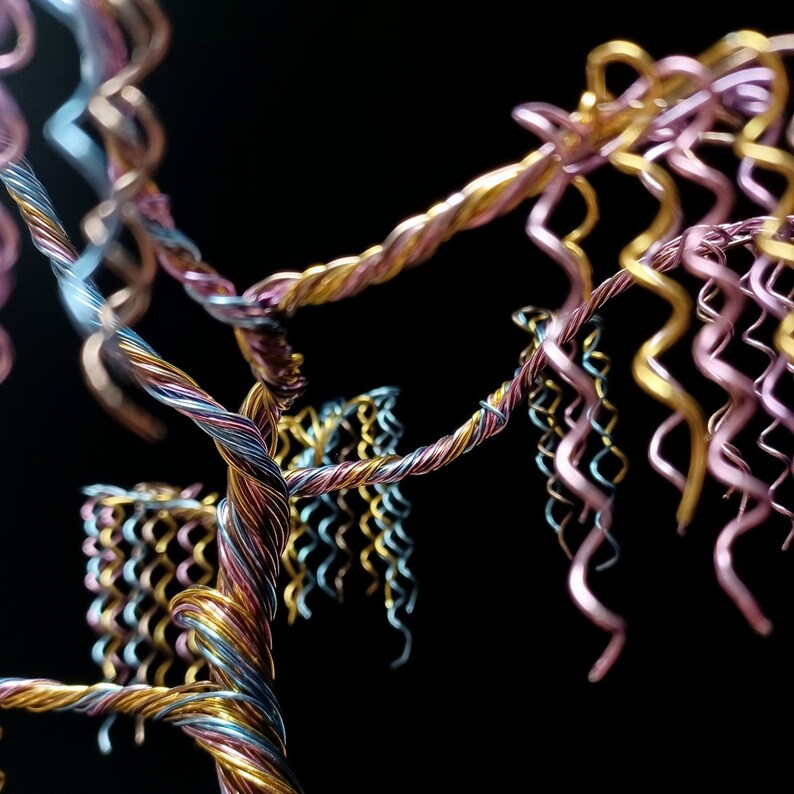 Twisted Wire Wavy Willow Tree Sculpture - Etsy