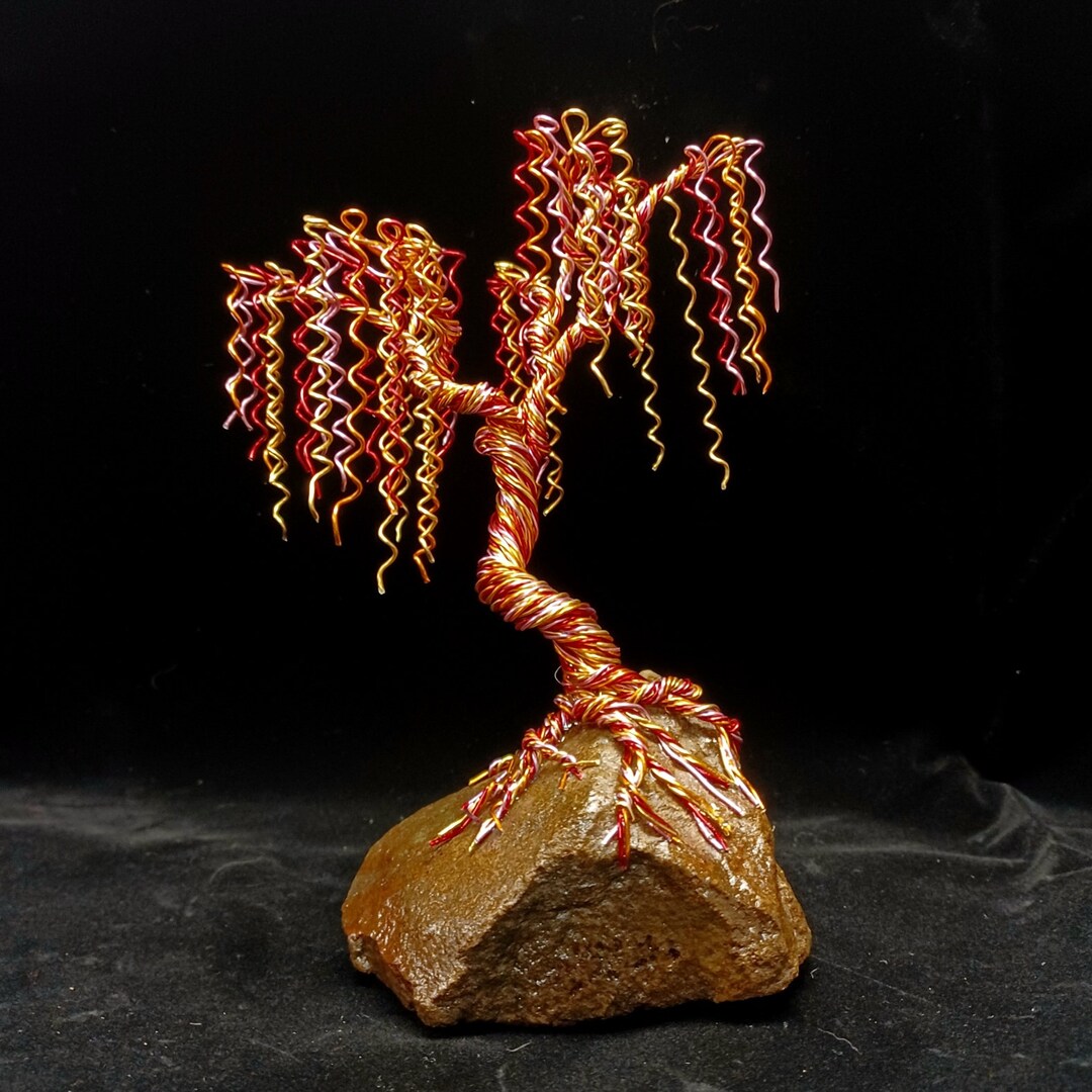 Twisted Wire Wavy Willow Tree Sculpture - Etsy