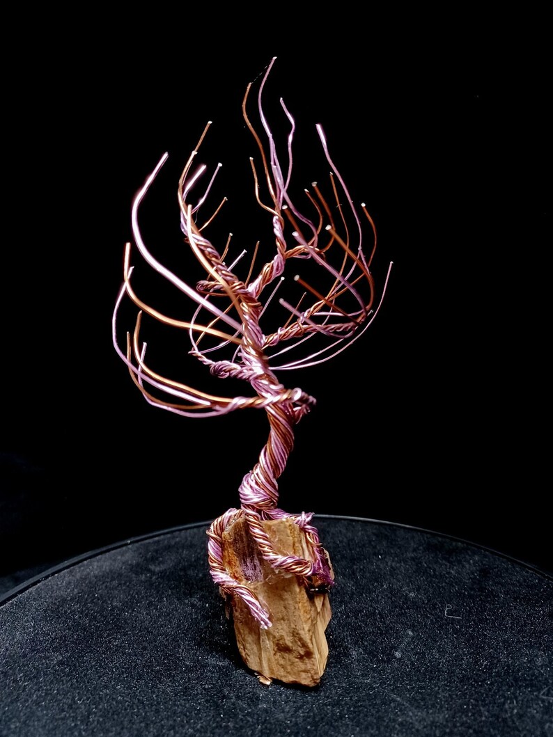 Mini Upward Windswept Twisted Wire Tree - Etsy