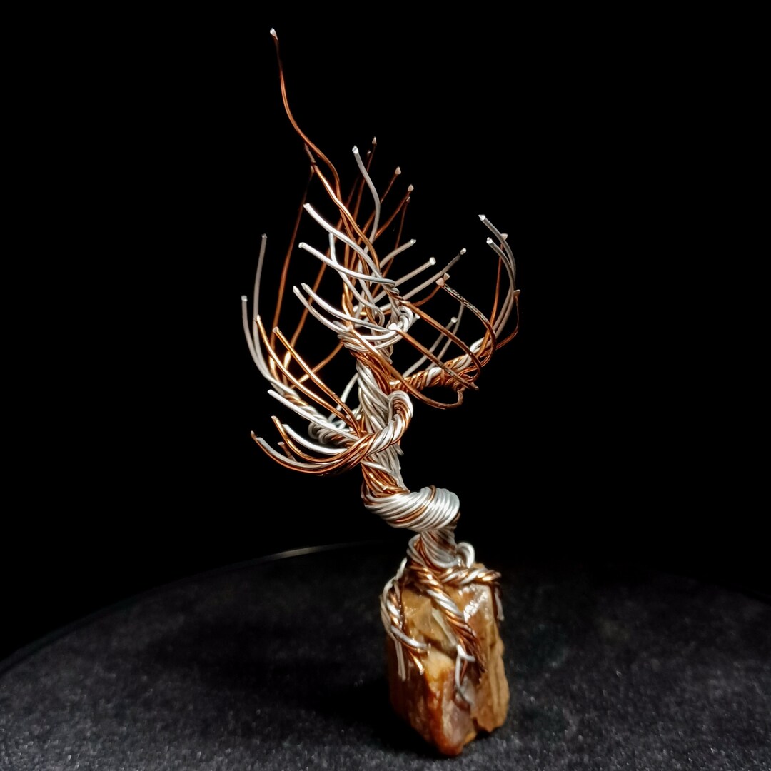 Mini Upward Windswept Twisted Wire Tree - Etsy