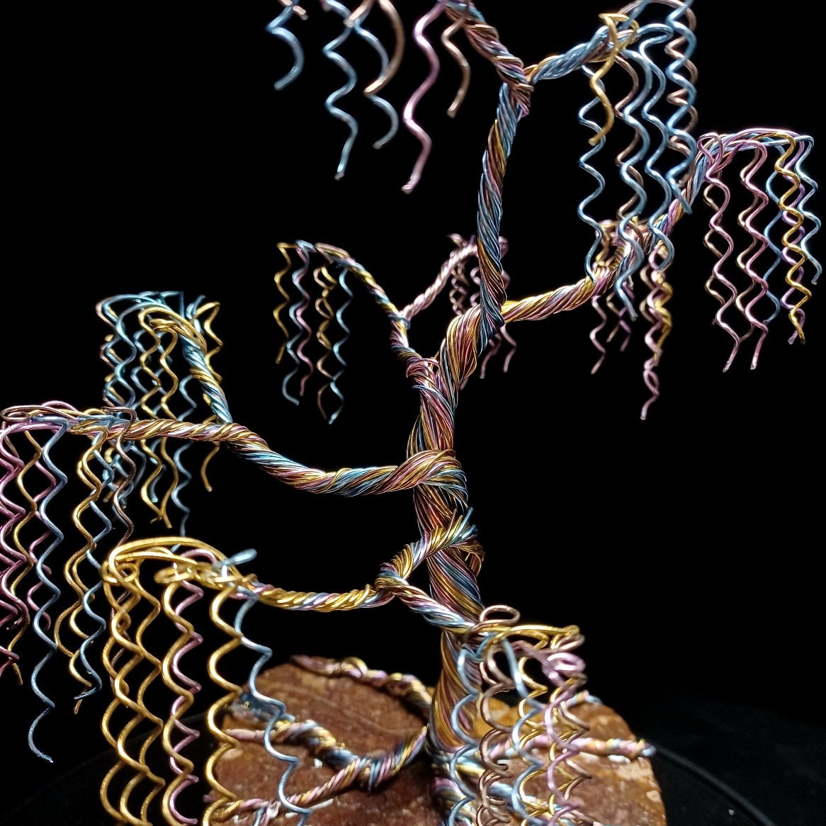 Twisted Wire Wavy Willow Tree Sculpture - Etsy