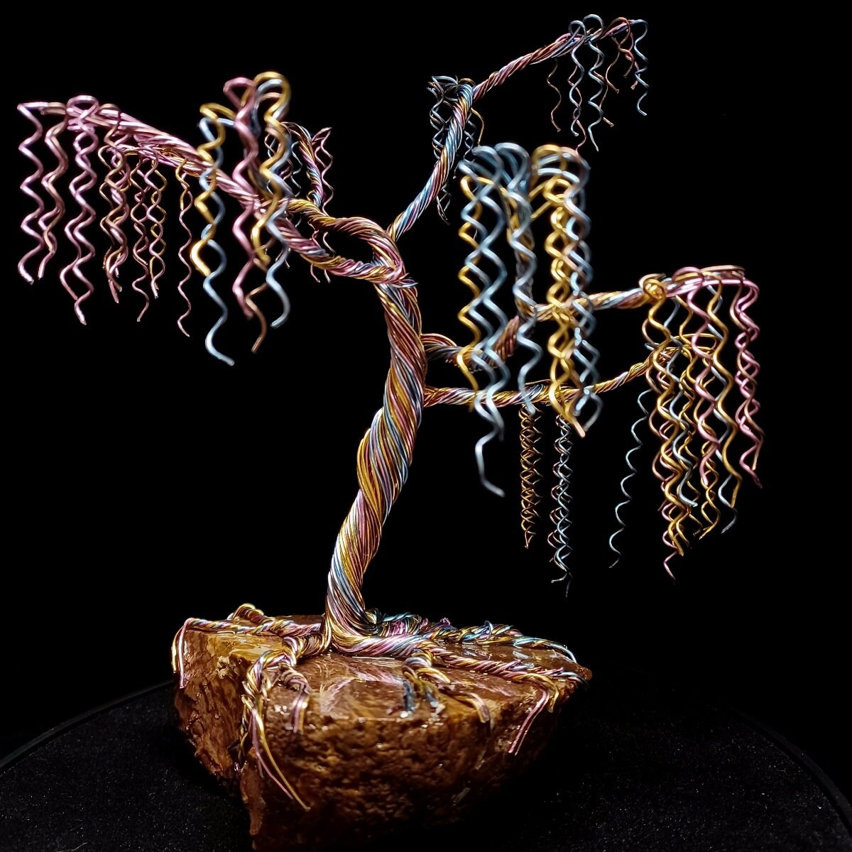 Twisted Wire Wavy Willow Tree Sculpture - Etsy