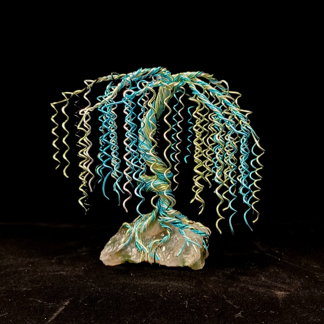 Twisted Wire Domed Wavy Willow Tree Sculpture. - Etsy
