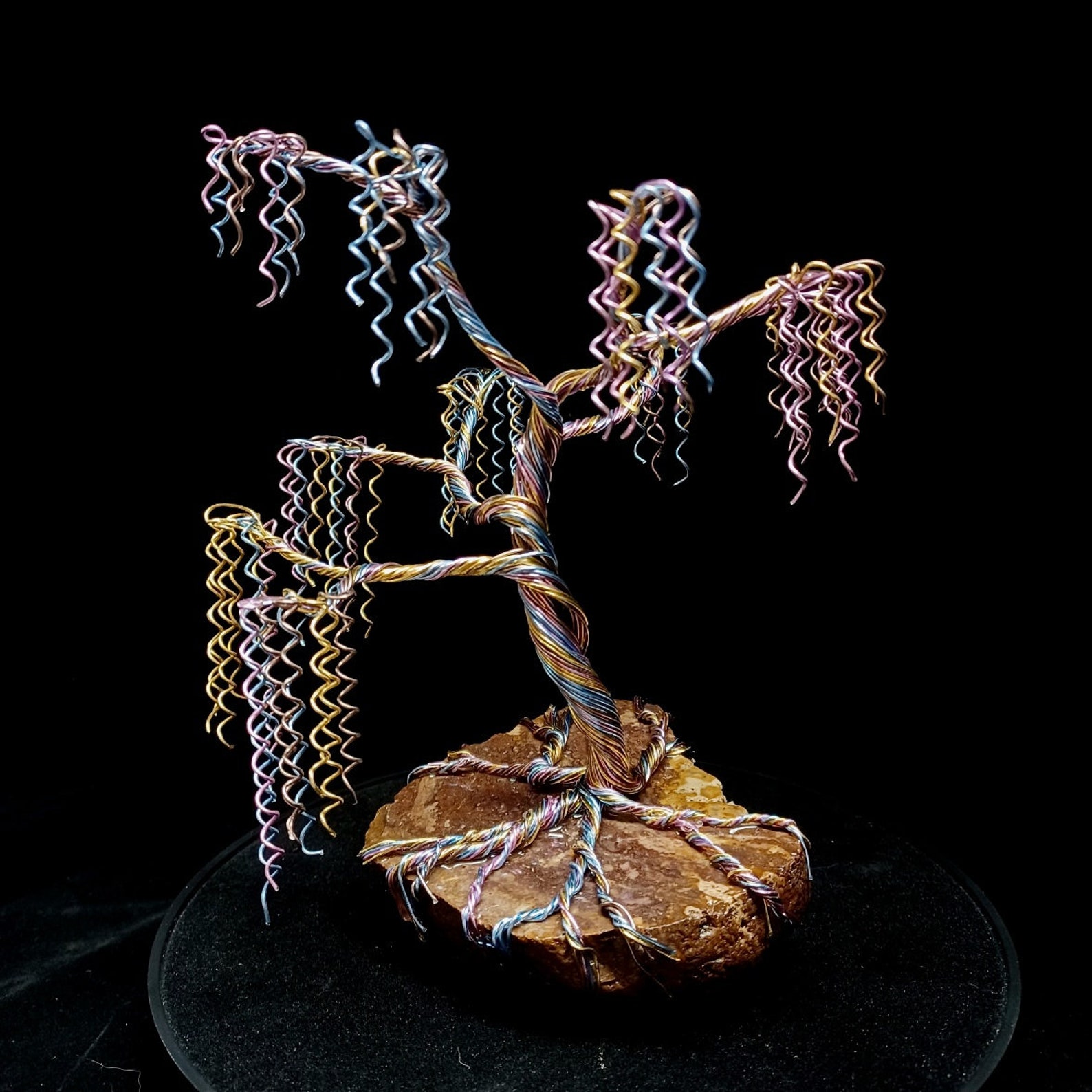 Twisted Wire Wavy Willow Tree Sculpture - Etsy