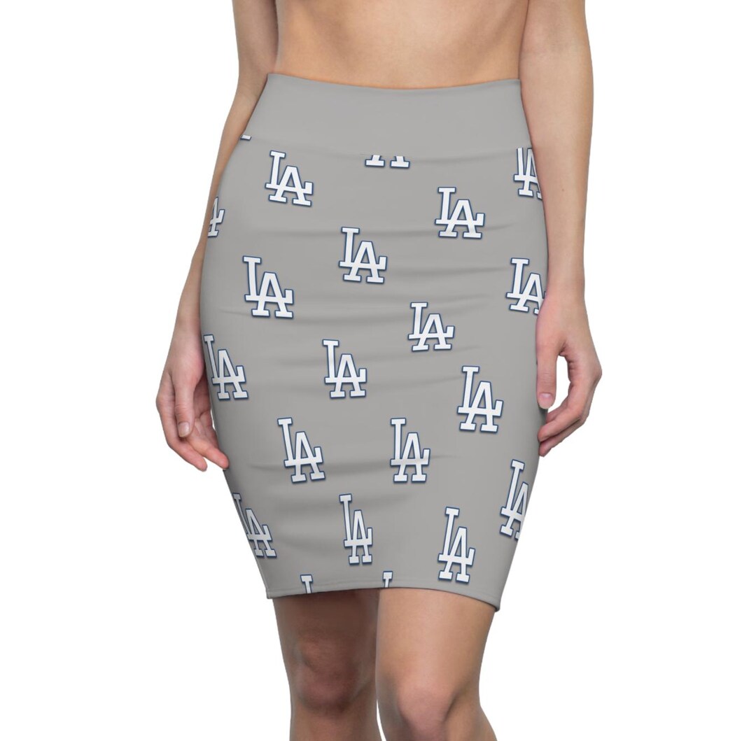 LA Dodgers Women's Pencil Skirt Grey - Trendy Sportswear, Casual Wear ...