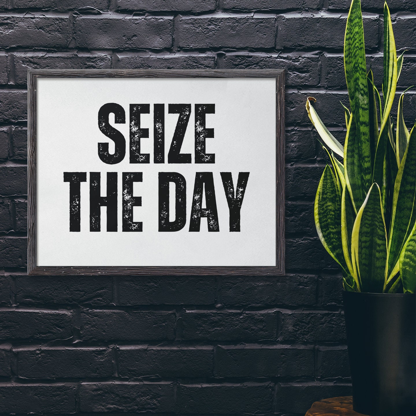 Seize the Day Motivational Posters Gift for Achievers, Entrepreneurs ...