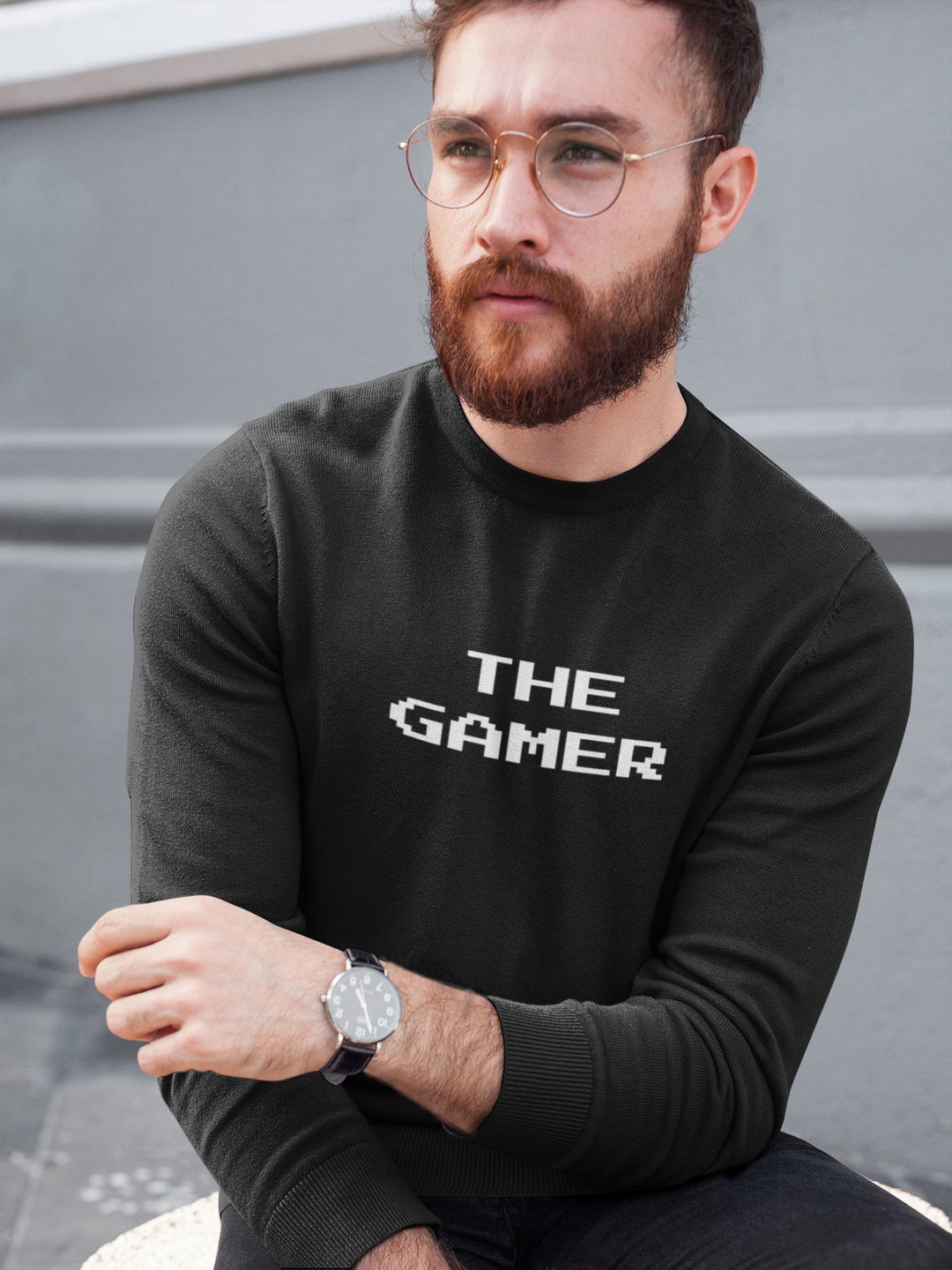The Gamer Pixel Sweatshirt Retro Arcade Inspired Unisex Crewneck ...