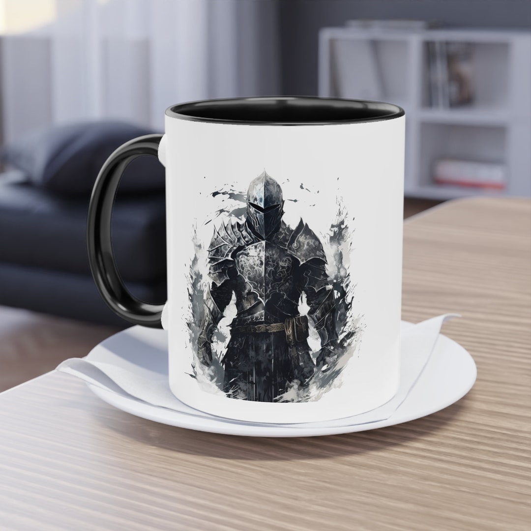Medieval Knight in Shining Armor Two-tone Coffee Mug, 11oz - Etsy
