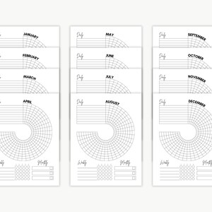 Printable Minimalist Habit Tracker for Daily Weekly Monthly Tasks ...