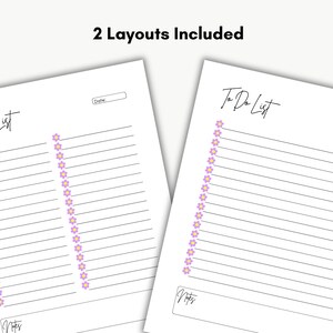 Seasonal Printable to Do List, Daily Checklist, US Letter & A4 Sizes ...