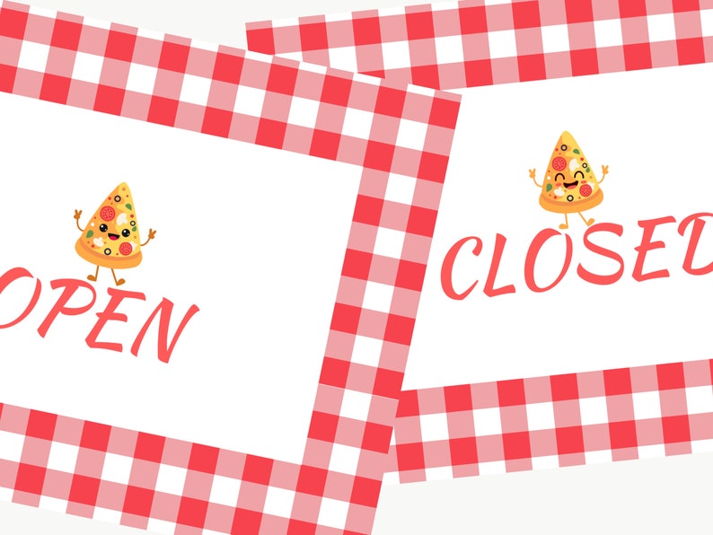 Printable PERSONALIZED Pretend Play Restaurant Set - Pizza Shop ...