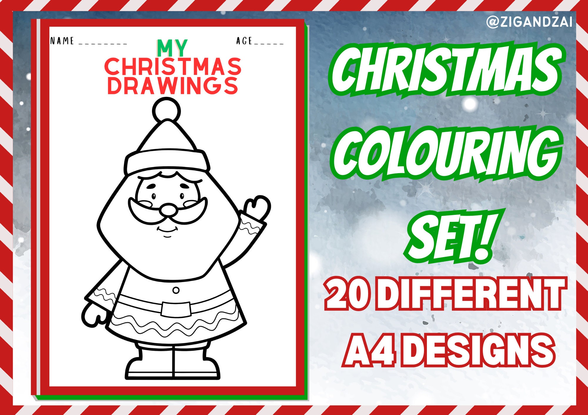 20 Christmas Coloring Pages, Christmas Printable, Christmas Activities ...