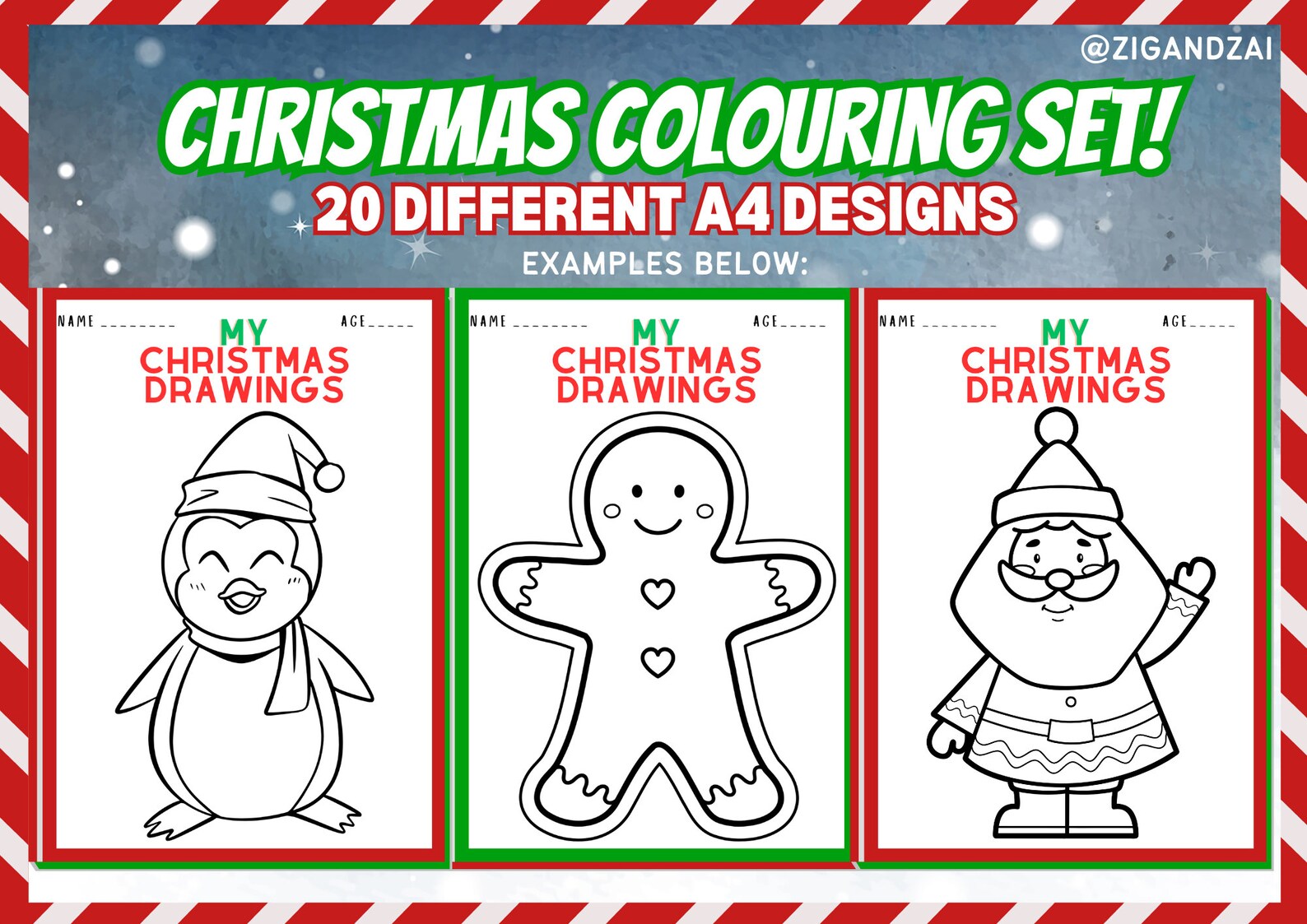 20 Christmas Coloring Pages, Christmas Printable, Christmas Activities ...