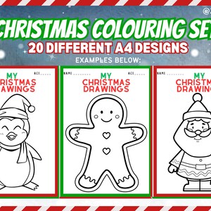 20 Christmas Coloring Pages, Christmas Printable, Christmas Activities ...