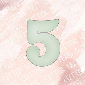Number 5 Cookie Cutter - Etsy